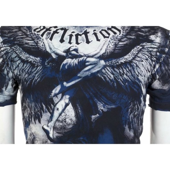 Affliction | Shirts | Affliction Mens Tshirt Upward Biker Wings Tattoo ...